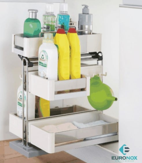 Kệ đựng chất tẩy rửa inox nan kết hợp nhựa Euronox EU3-350SP » MEEG ...